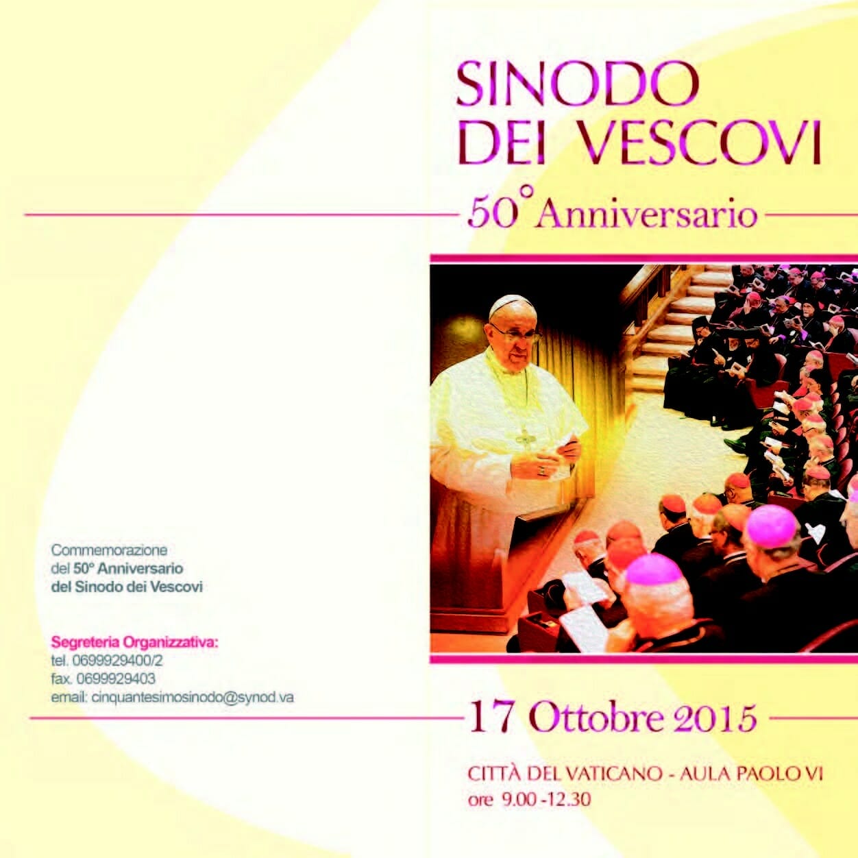 50th Anniversary of the Synod of Bishops | Movimento dei Focolari